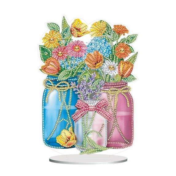 DIY Dot Diamond Ornaments Diamond Art Painting Creative Acrylic Home ...