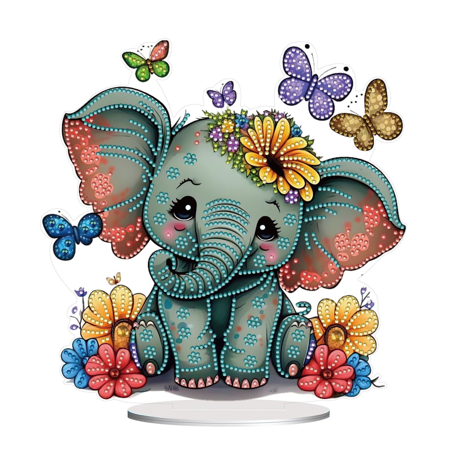 DIY Dot Diamond Ornaments Diamond Art Painting Creative Acrylic Home ...