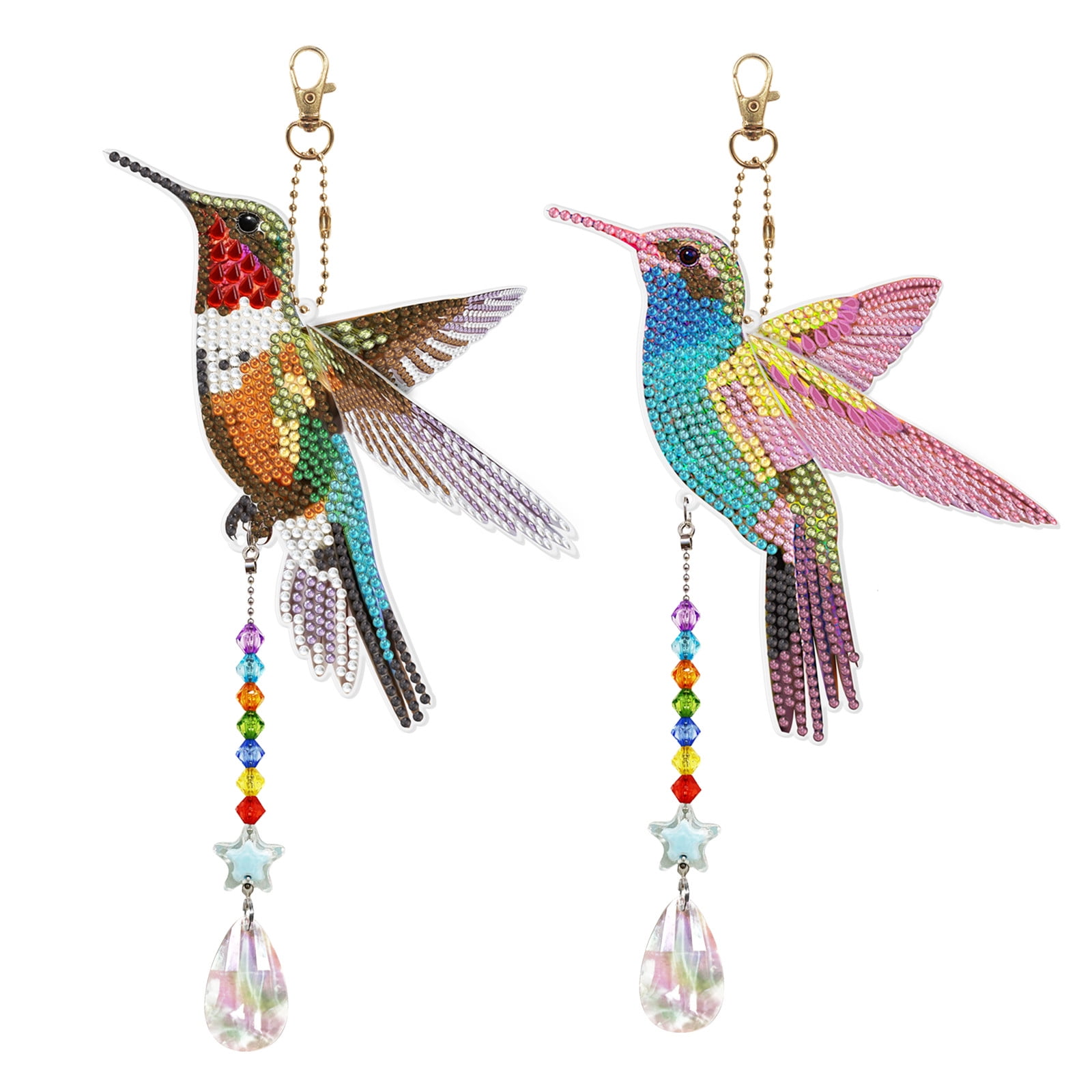 DIY Dot Diamond Pendant Diamond Art Painting Hummingbird Creative ...