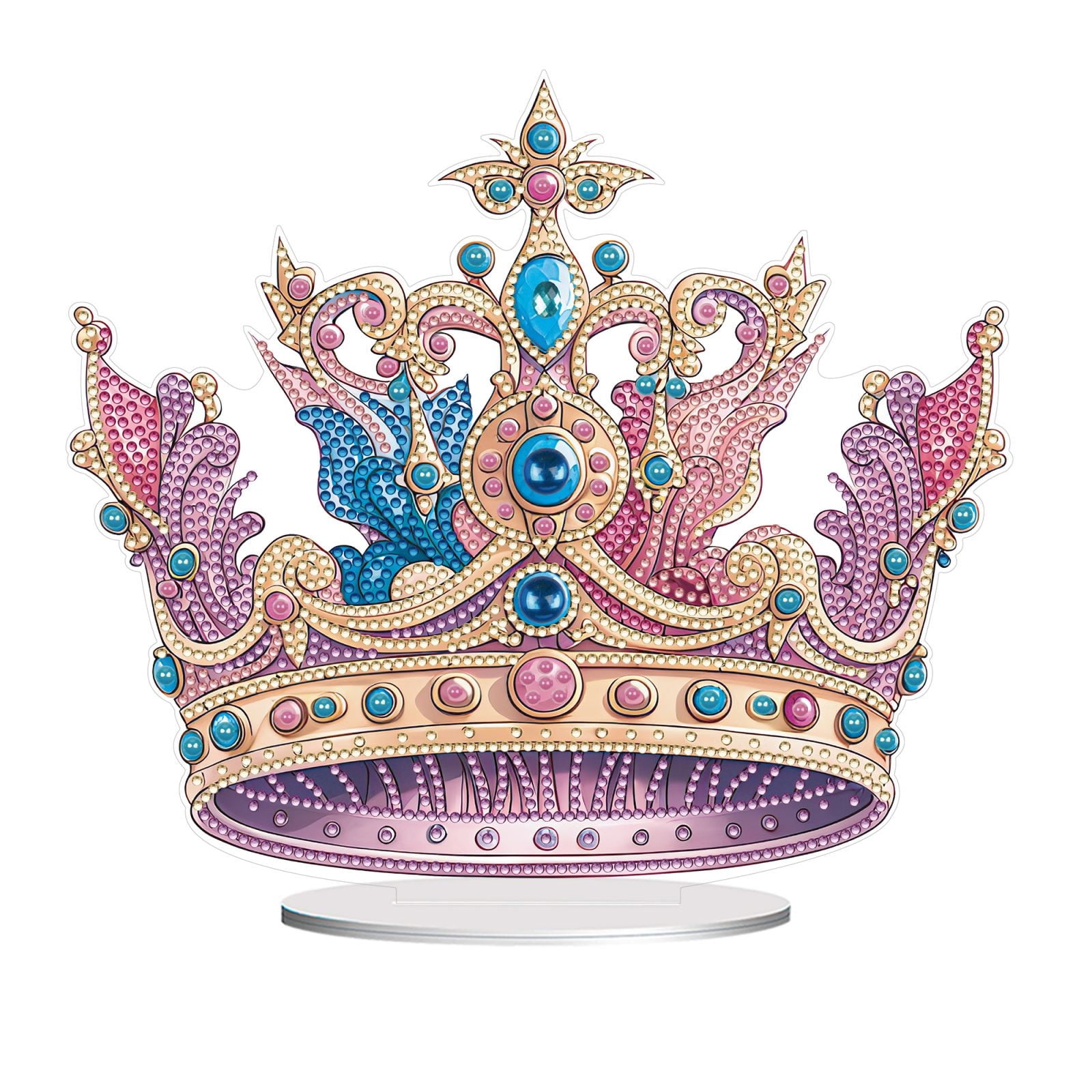 DIY Dotted Diamond Ornaments Diamond Art Painting Crown Creative ...