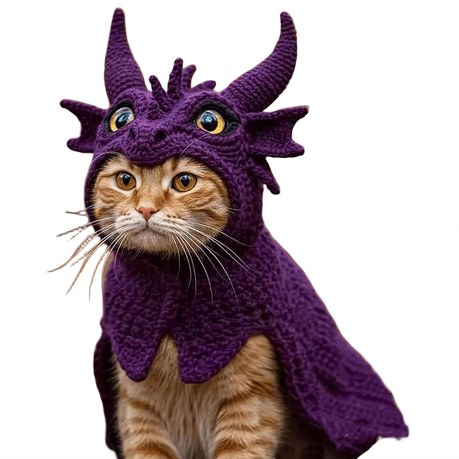 DIY Dragon Cat Hoodie Set, Cat's Hat Dragon Hoodie, Soft Pet Hoodie ...
