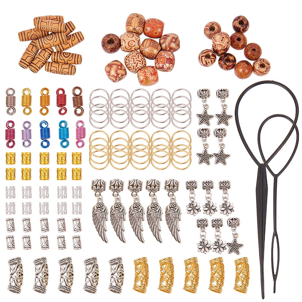DIY Dreadlocks Beads Hair Braid Accessories with 3 Sizes Big Hole ...