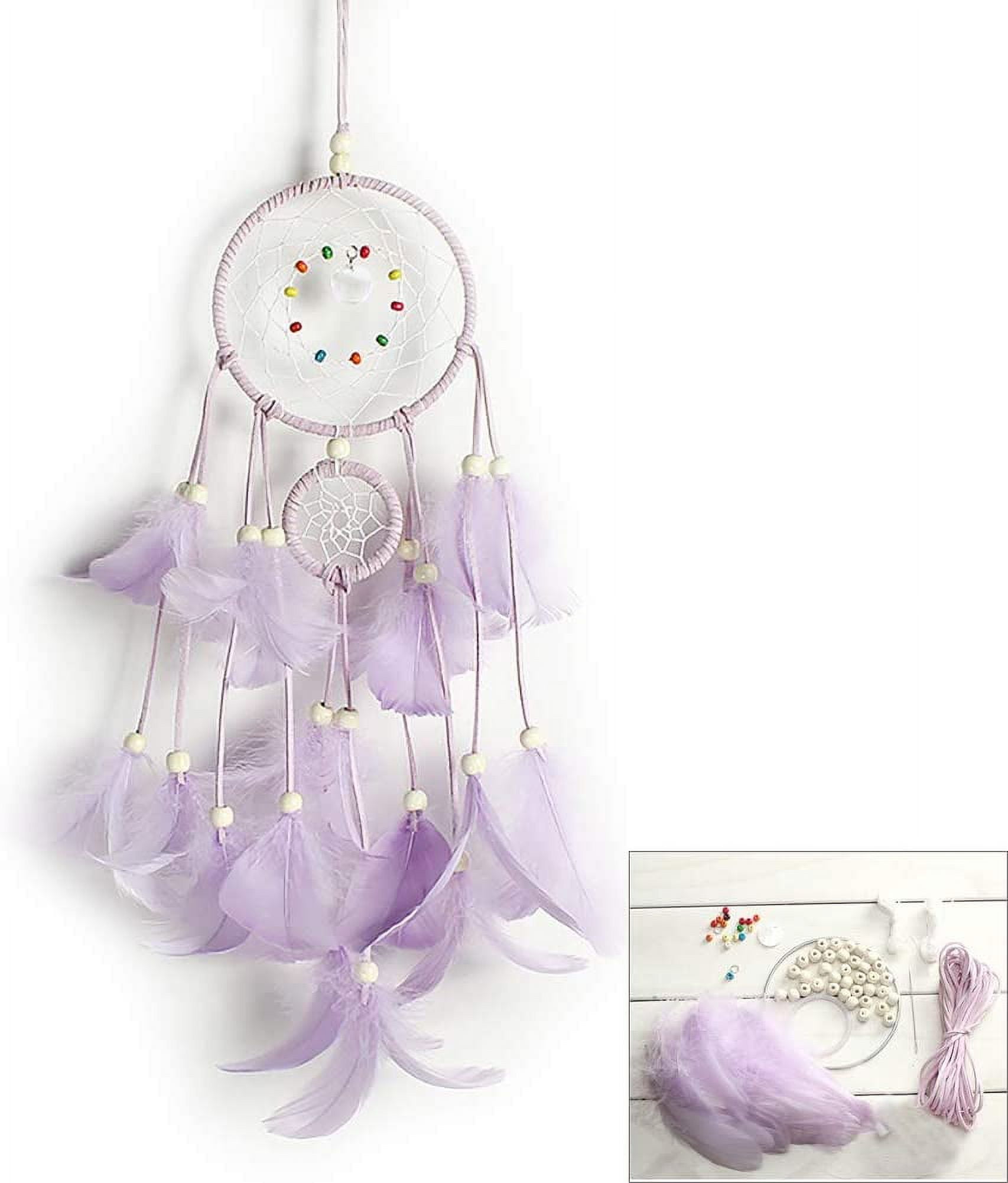 DIY Dream Catcher Making Kit, Macrame Dream Catcher Craft Supplies for ...