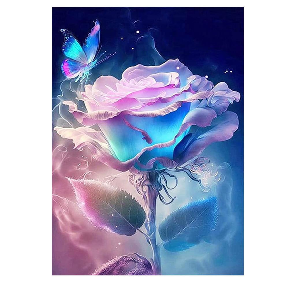 DIY Drill Painting Rose Kit Home Decor Craft Art 30x40cm UK - Walmart.com