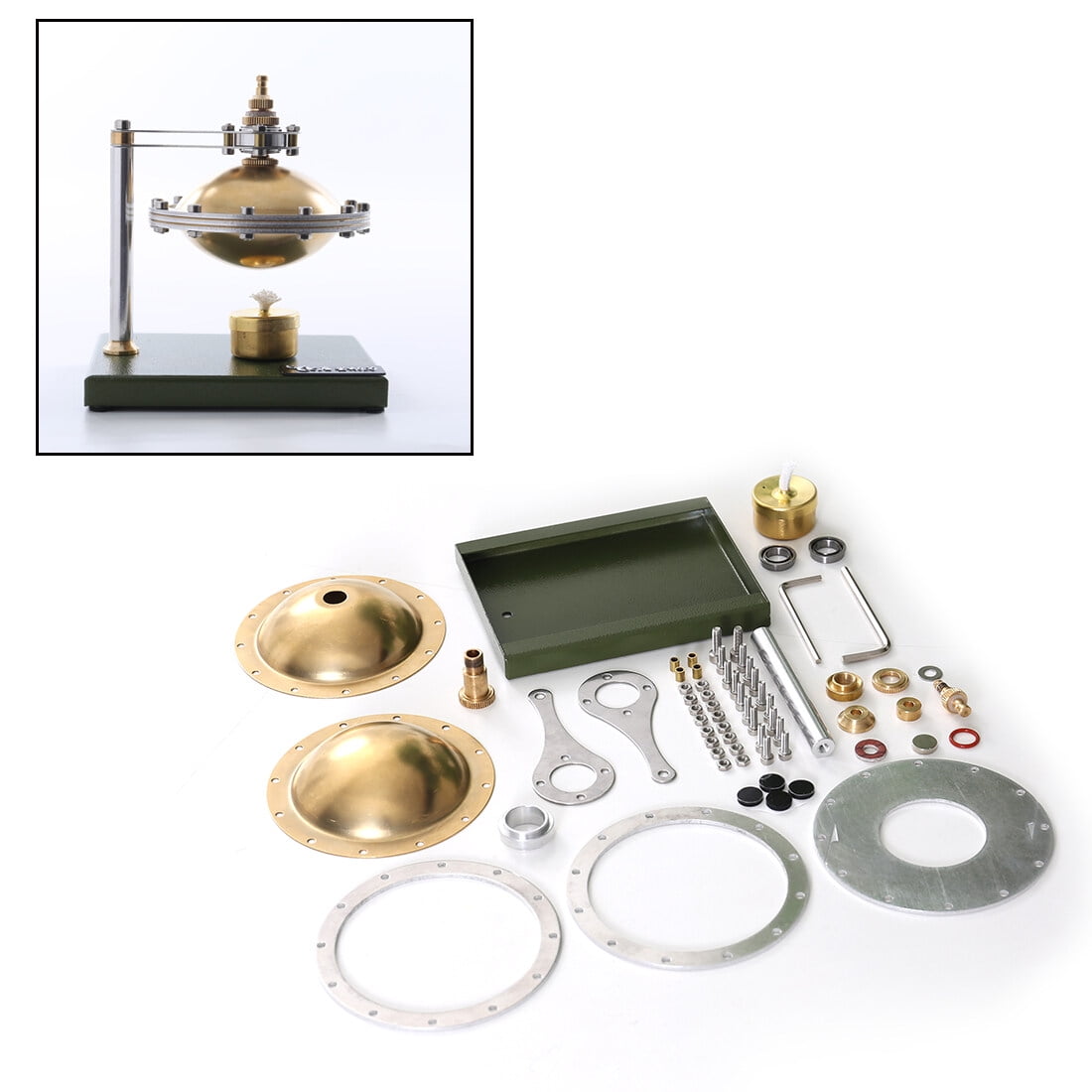 DIY ENJOMOR Vertical Transparent-Cylinder Steam Engine Model with ...
