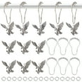 DIY Eagle Shower Curtain Hook Rings Making Kit Including Alloy Pendant ...