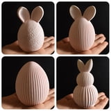 DIY Easter Egg Silicone Molds, Striped Design Candle & Plaster Casting ...