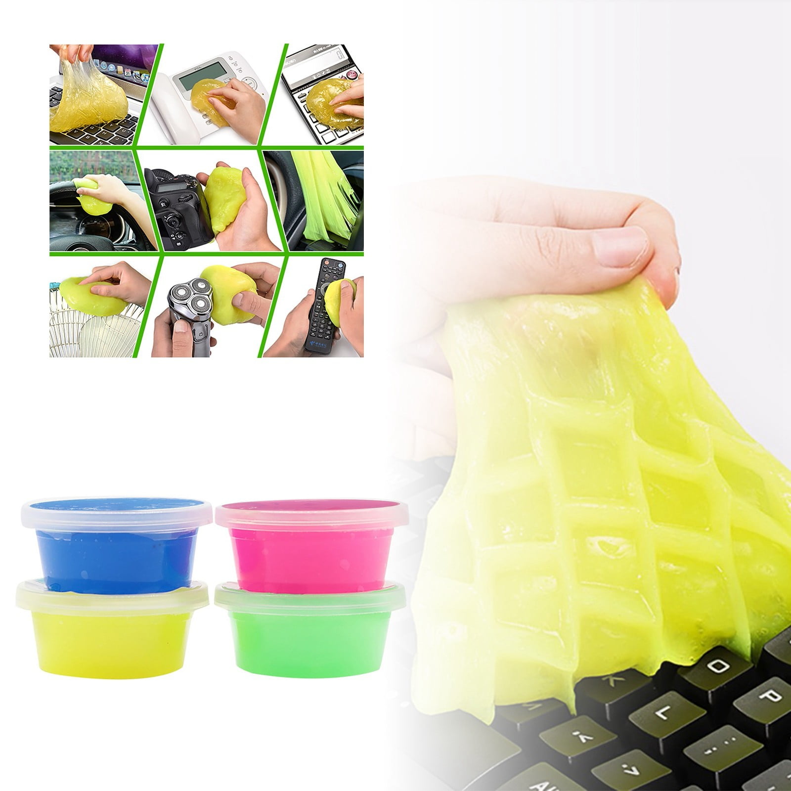 DIY Educational Toy Kit for Kids Transparent Rubber Mud Handmade Art ...