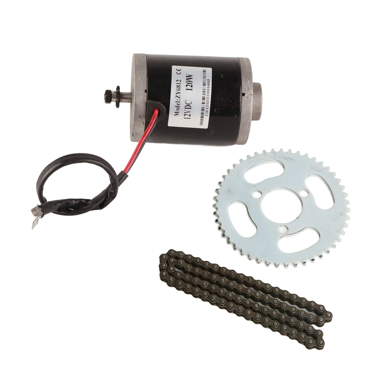 DIY Electric Bike Kit: 12V 120W High Speed Motor, 25H76 Chain, 47T ...
