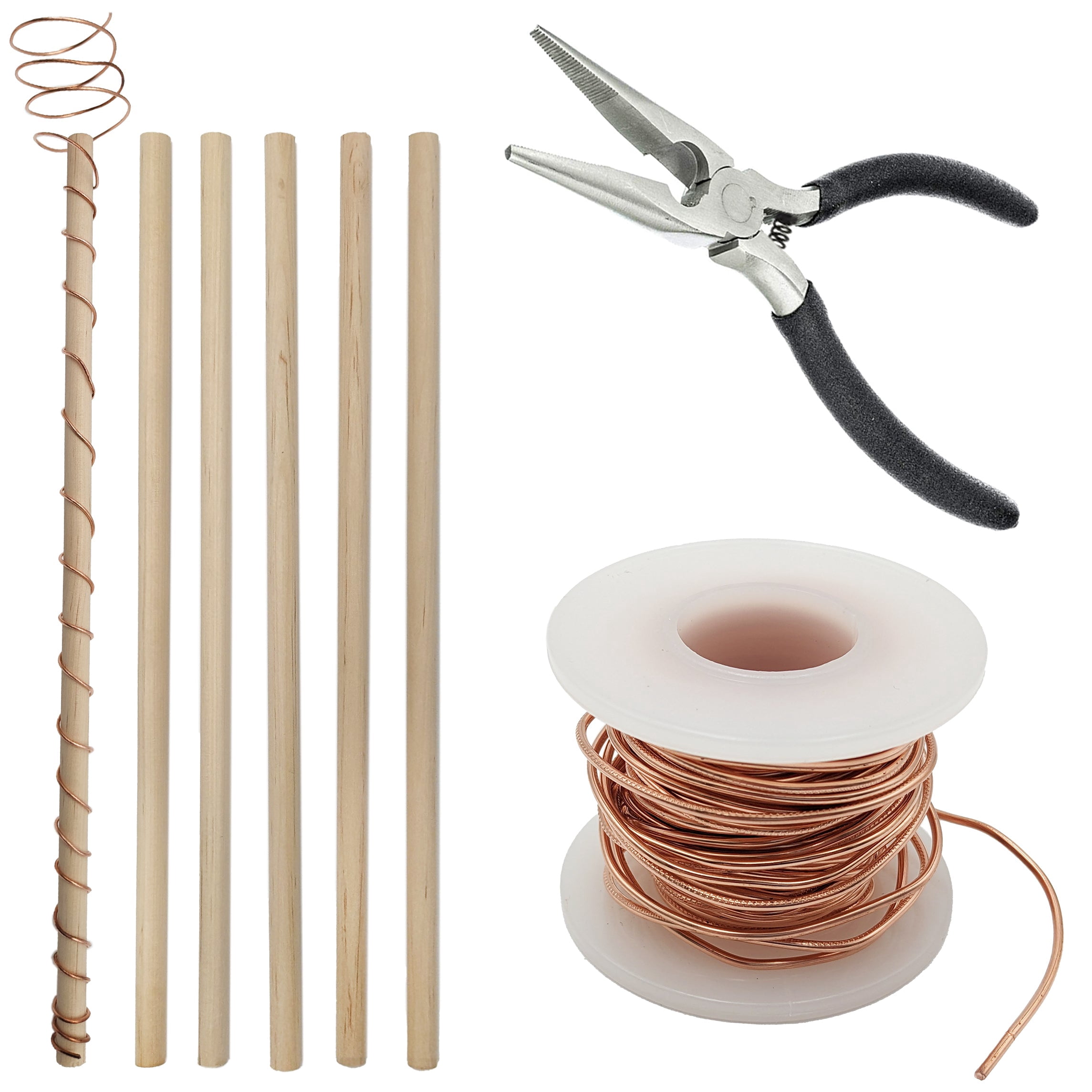DIY Electroculture Gardening Kit - Includes 6 Dowels, 21ft Copper Wire ...