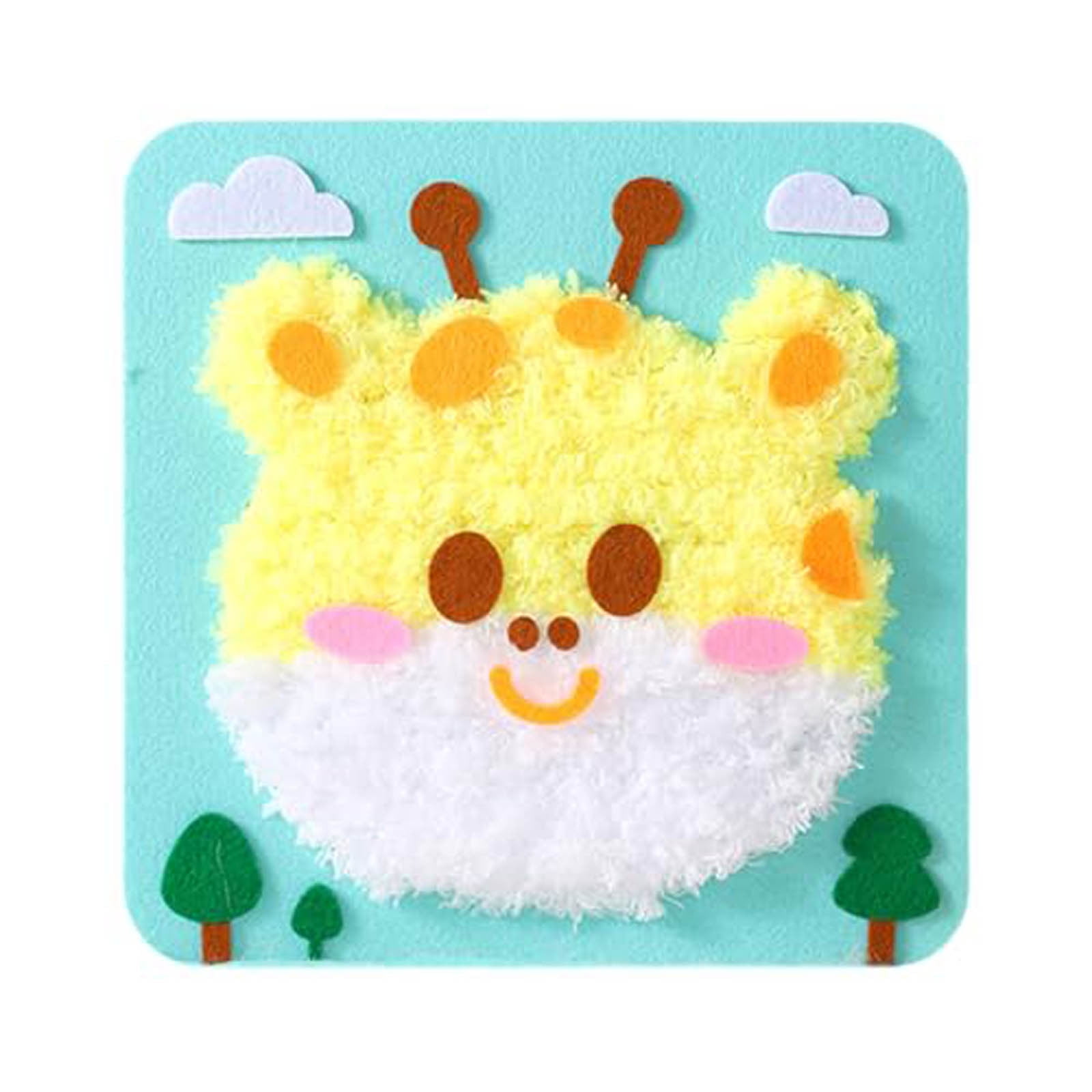 DIY Embroidery Doll Kit for Kids Sewing Craft Set Animal Stitching ...