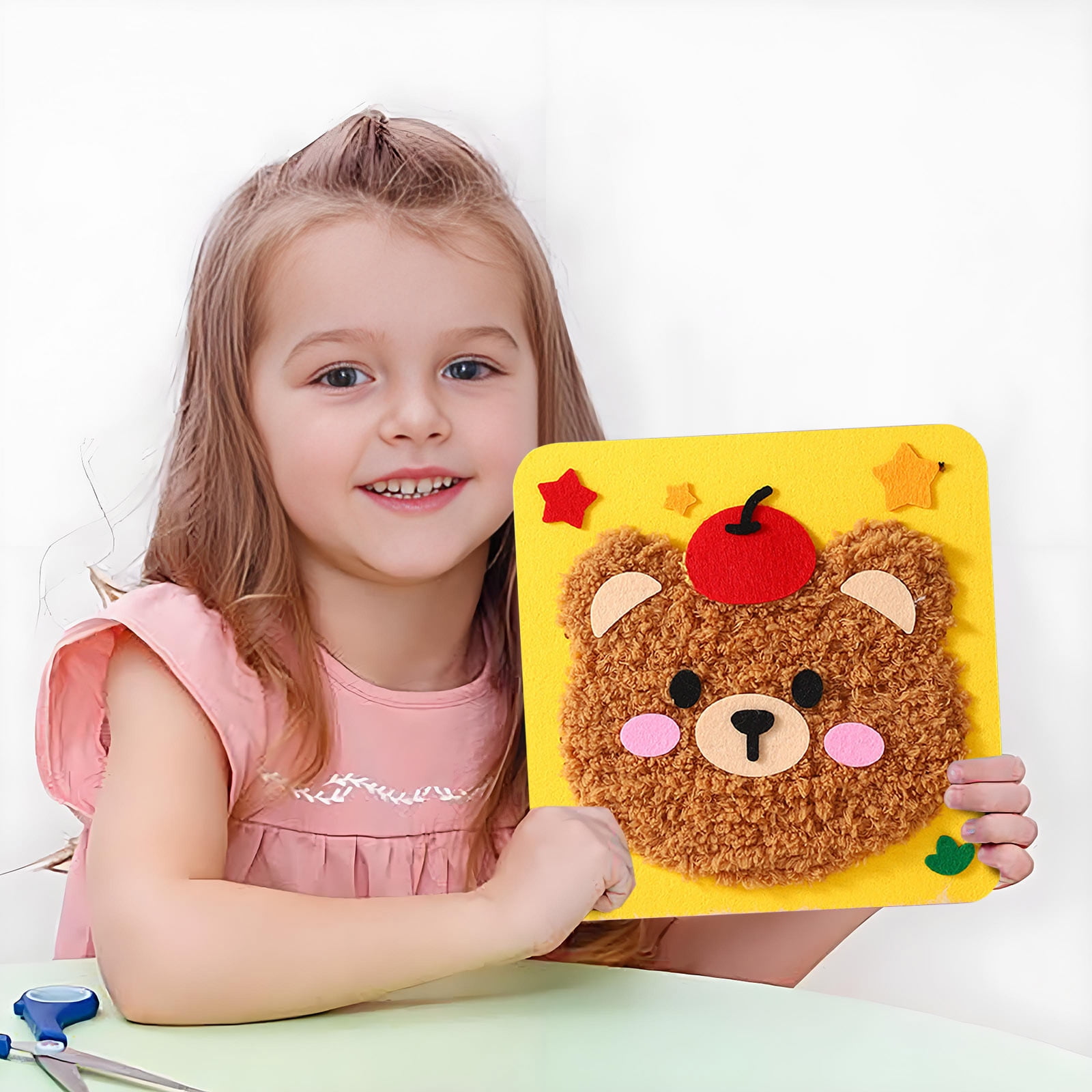 DIY Embroidery Doll Set, Animals Sewing Crafts Kit, Sewing Wool Animals ...