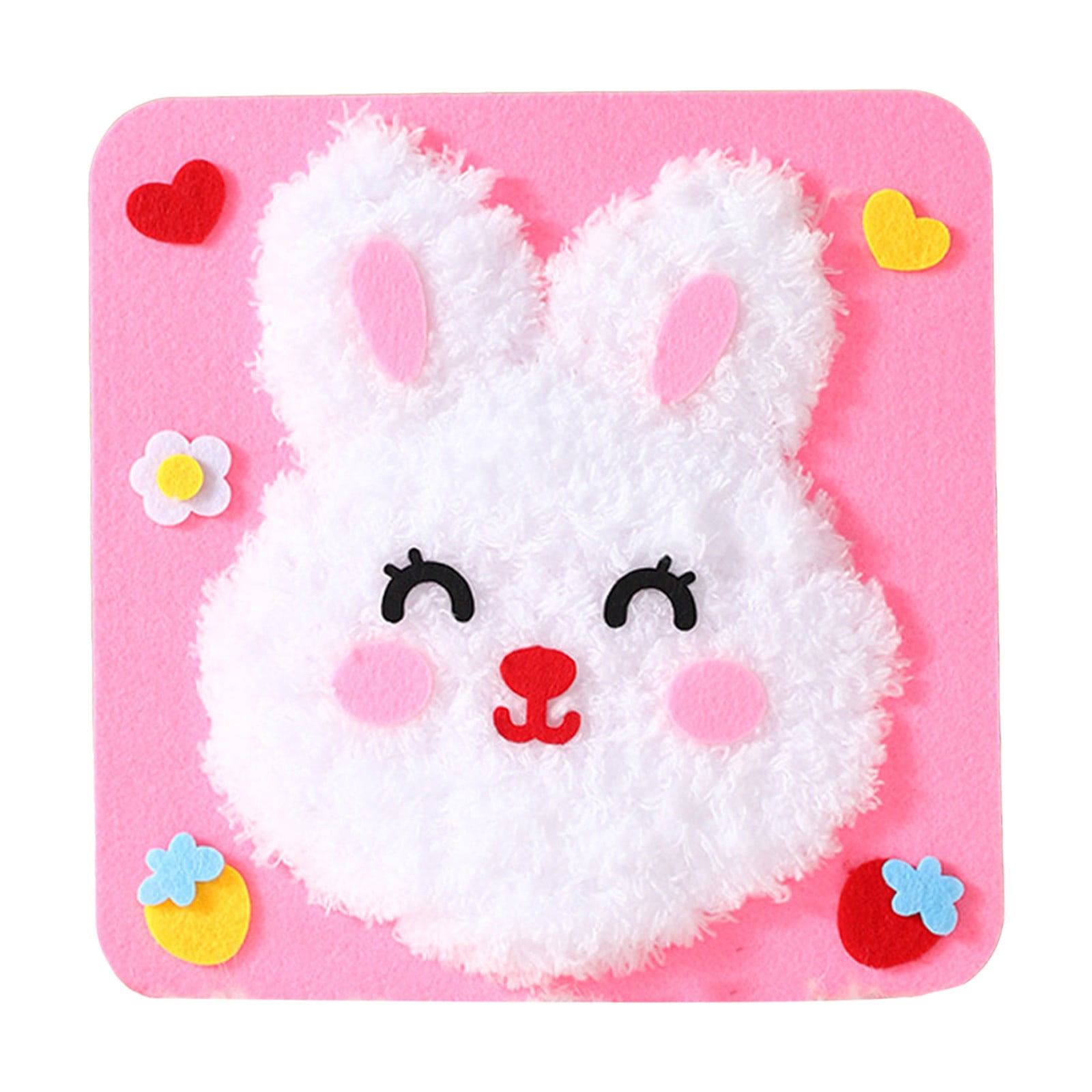 DIY Embroidery Doll Set Cartoon Animal Sewing Craft Kit Children's ...