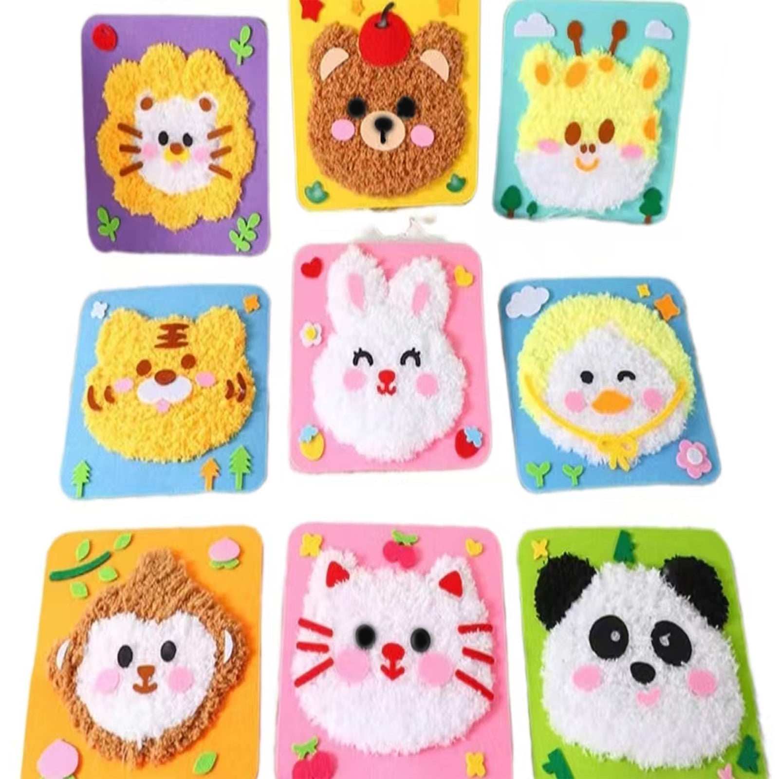 DIY Embroidery Doll Set, Cartoon Animal Sewing Craft Kit (Frog + Duck ...