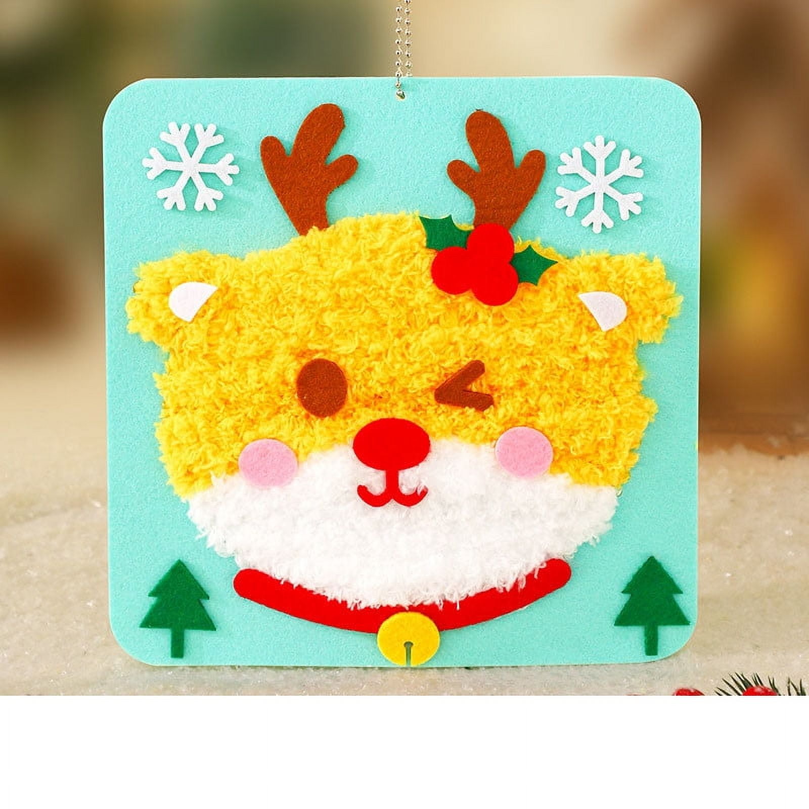 DIY Embroidery Doll Set Cartoon Animal Sewing Craft Kit with Premium ...
