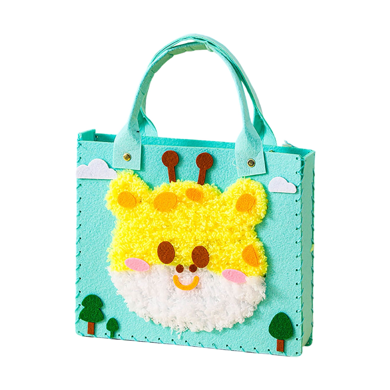 DIY Embroidery Doll Set - Cartoon Animal Sewing Craft Kit for Handbag ...