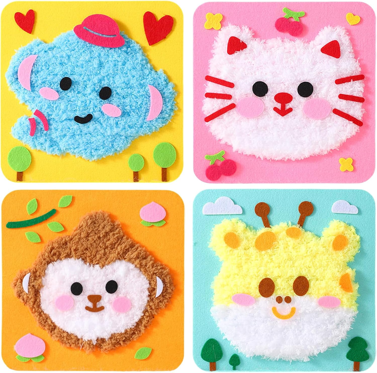 DIY Embroidery Doll Set for Kids, Sewing Arts and Crafts Kit, Easy to ...