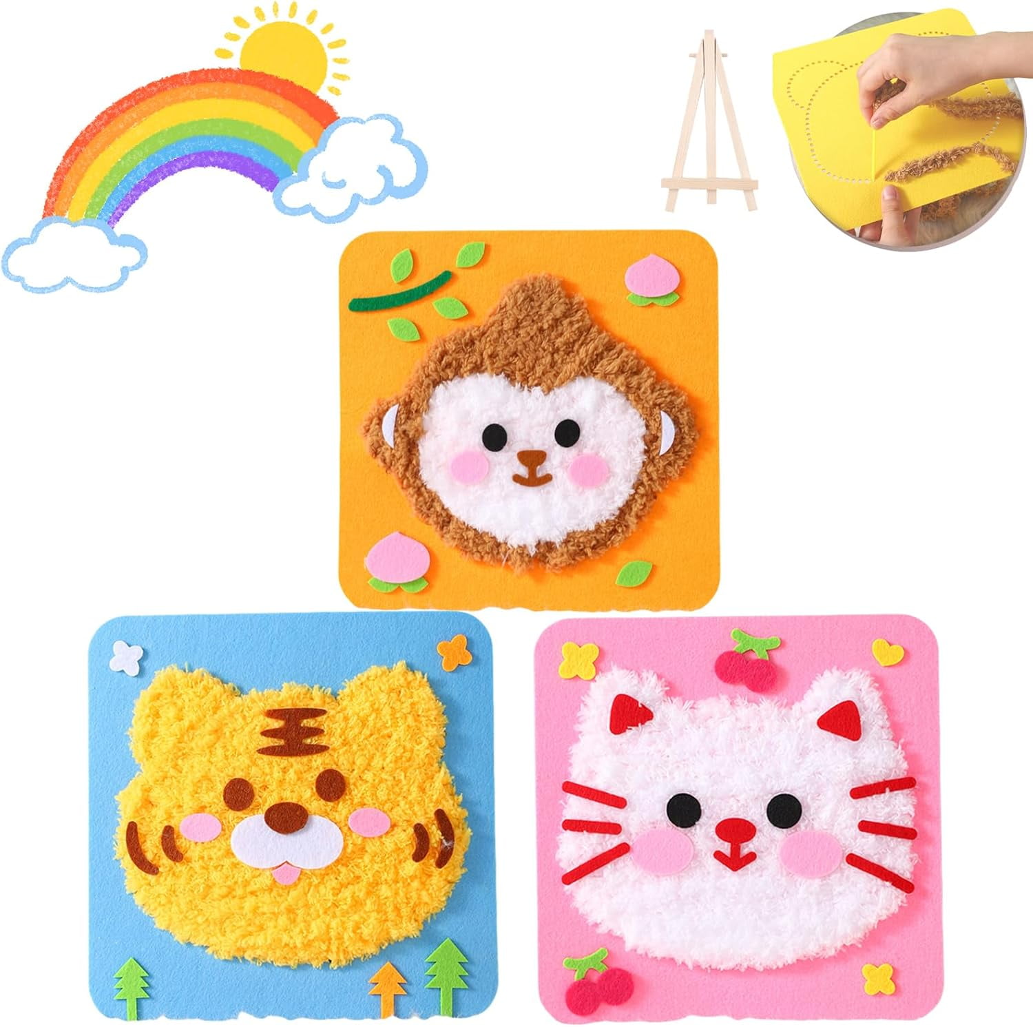 DIY Embroidery Doll Set, Townscloud DIY Embroidery Doll Set, Cartoon ...