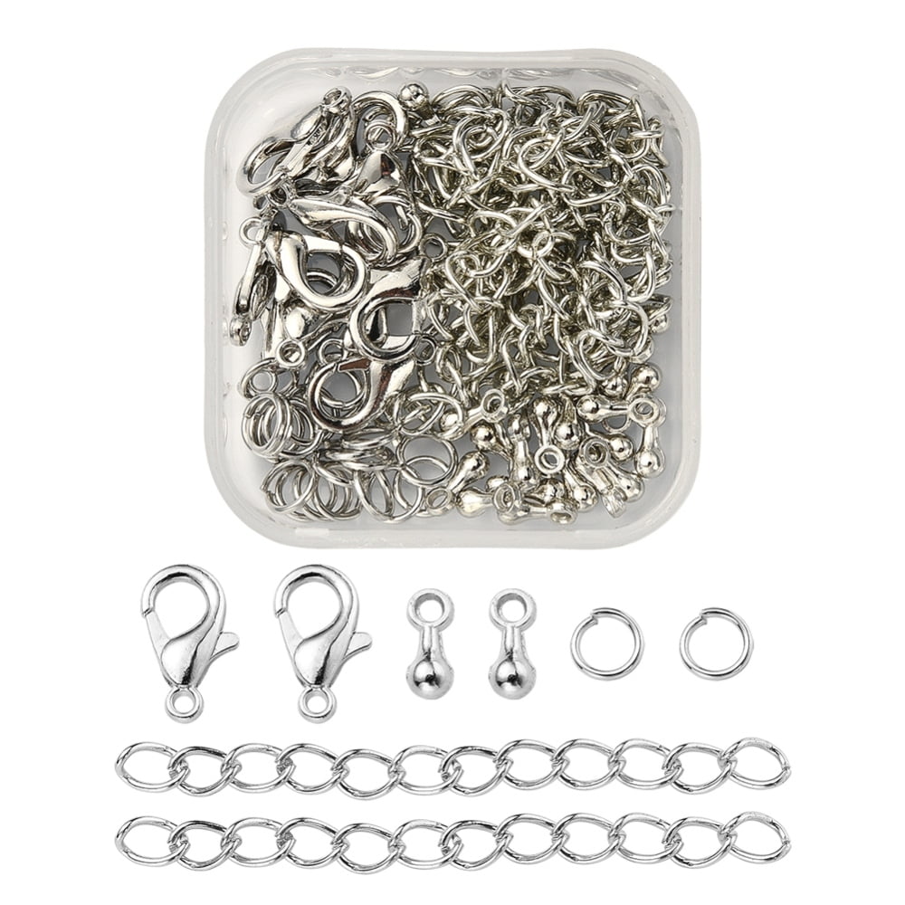 DIY End Chain Making Kit Including Alloy Charms & Clasps Iron Ends ...