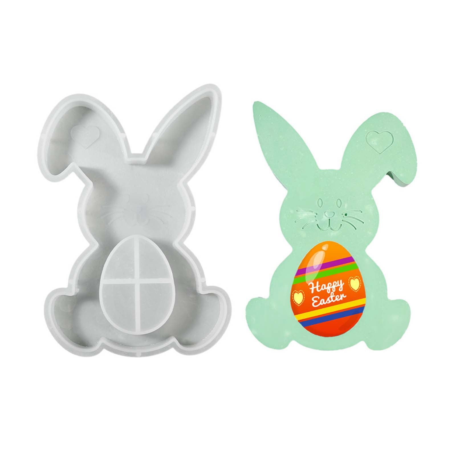 DIY Epoxy Resin Easter Bunny Carrot Egg Silicone Mold for 3D Crafts ...