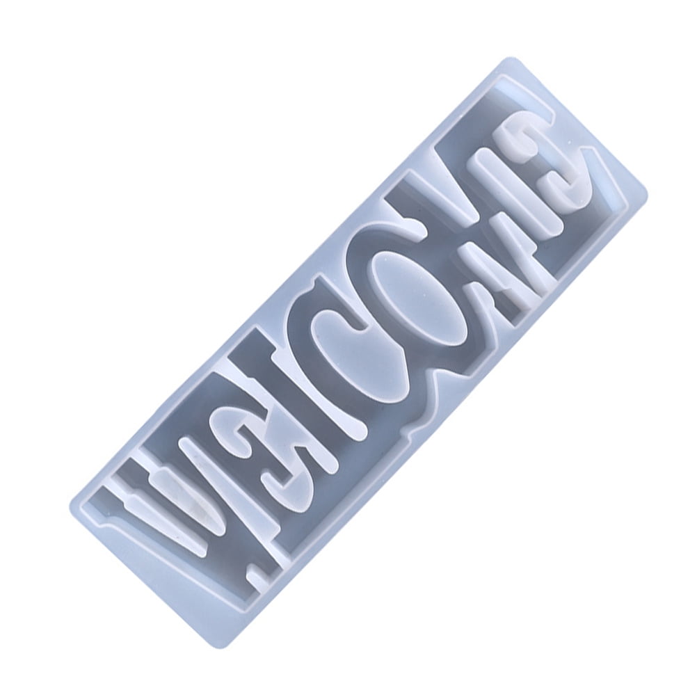 DIY Epoxy Resin Welcome Letters Casting Sign Making Silicone Molds ...