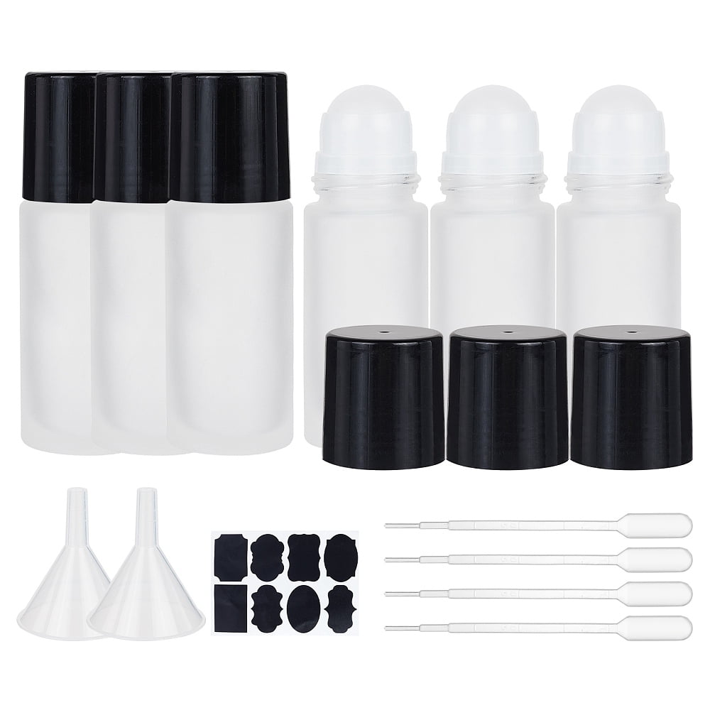 DIY Essential Oil Bottle Kits with Frosted Glass Essential Oil Empty ...