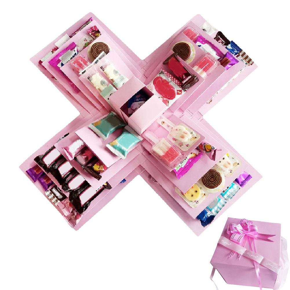 DIY Explosion Gift Box, 5 Layer Snack Explosion Box, Scrapbooking Box 1 ...