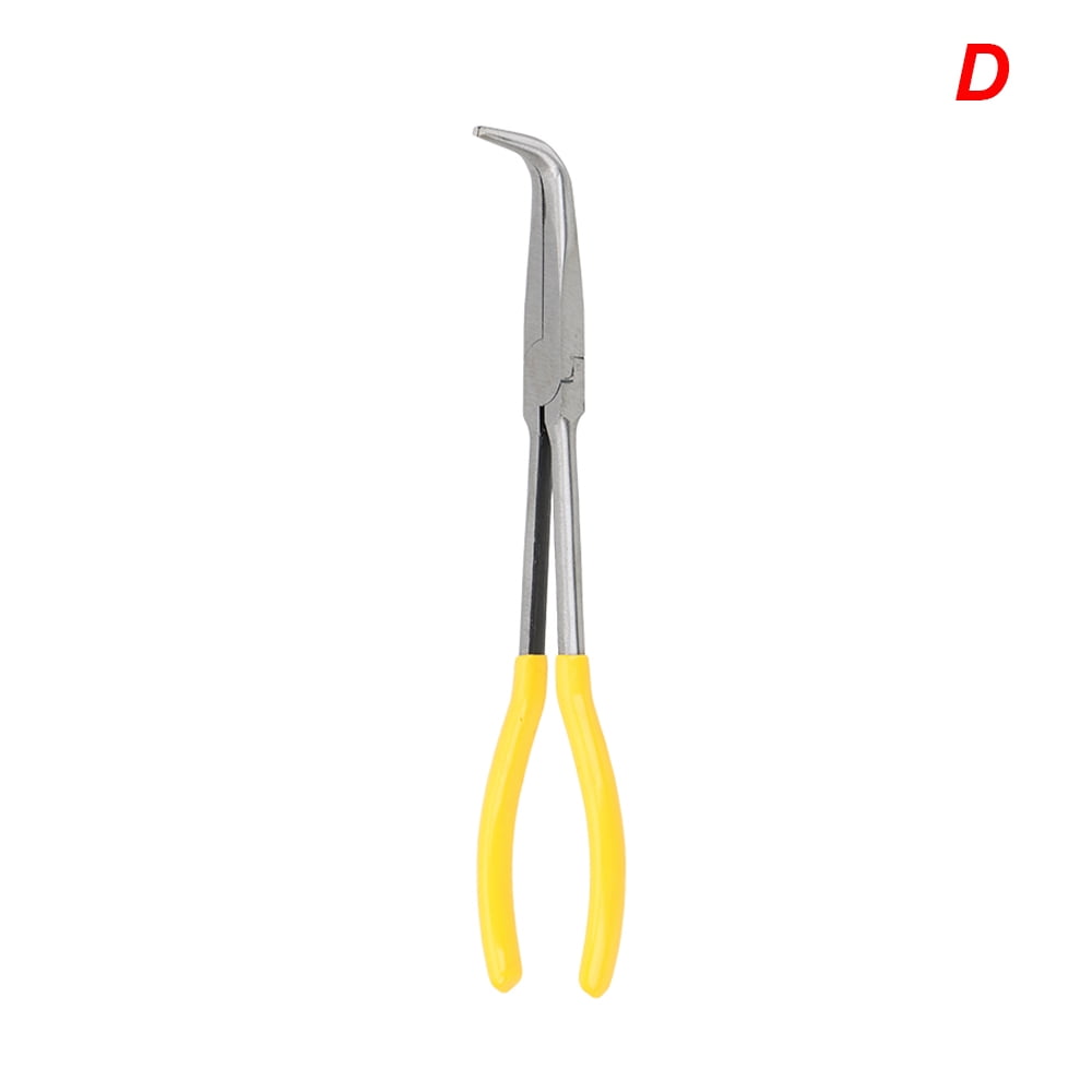 DIY Extra Long Nose Pliers Straight Bent Tip Mechanic Equipment Hand ...