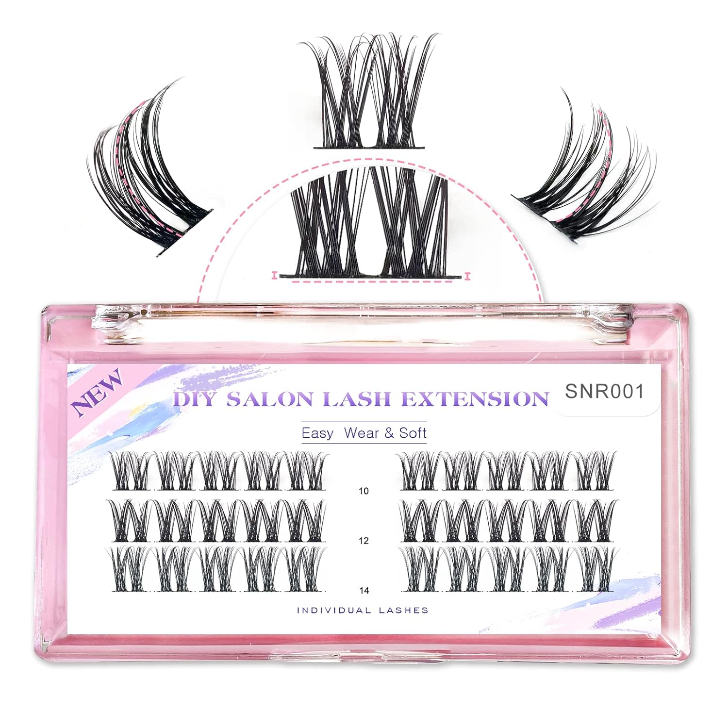 DIY Eyelash Extension Individual Lashes Clusters, Cluster Lashes ...