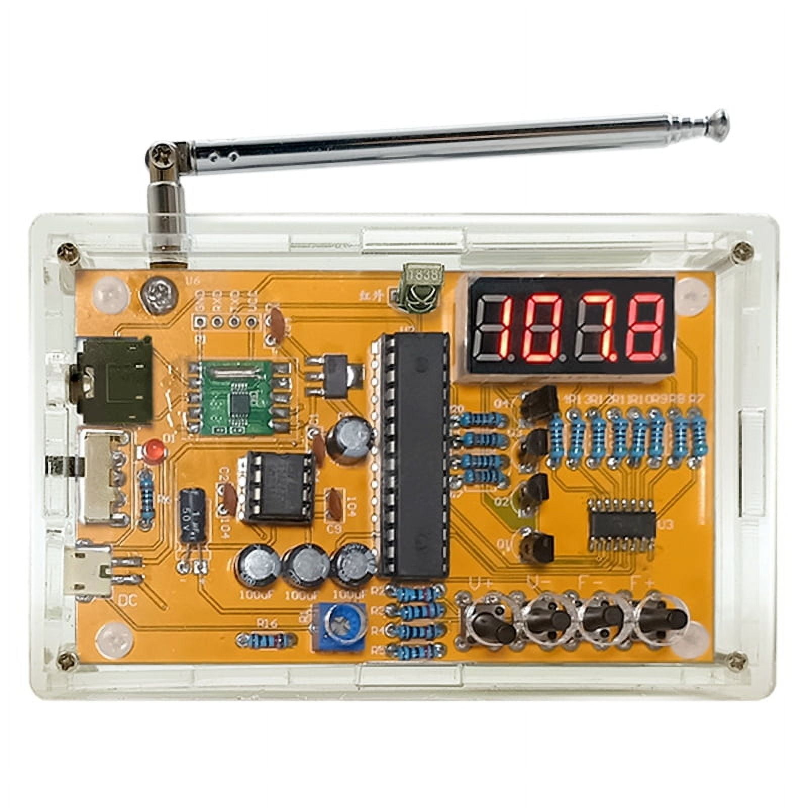 DIY FM Radio Assembly Kit Digital Tube DisplayDIYWelding Electronic ...