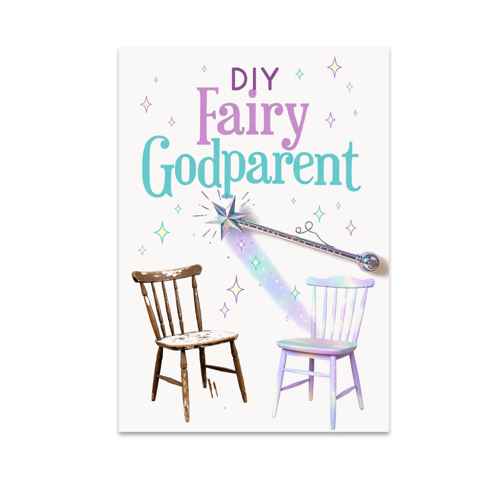 DIY Fairy Godparent Magic Wand Art - Home Decor Enthusiast - 13x19 ...