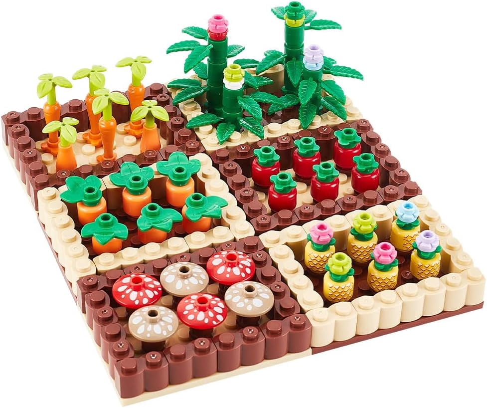 DIY Farm Field Building Blocks Plant Building Bricks Kit Orchard Bricks ...
