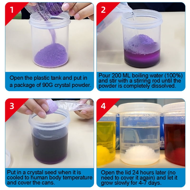 DIY Faux Crystal Growing Kit Crafts Science Experiment Students ...
