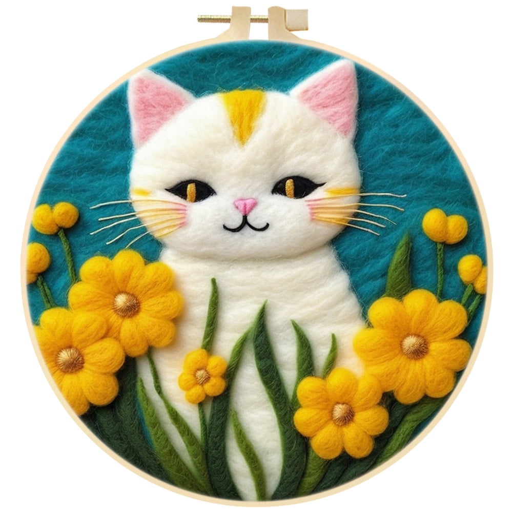 DIY Felt Painting Kit Needle Wool Felt Supplies Complete Beginner Felt ...