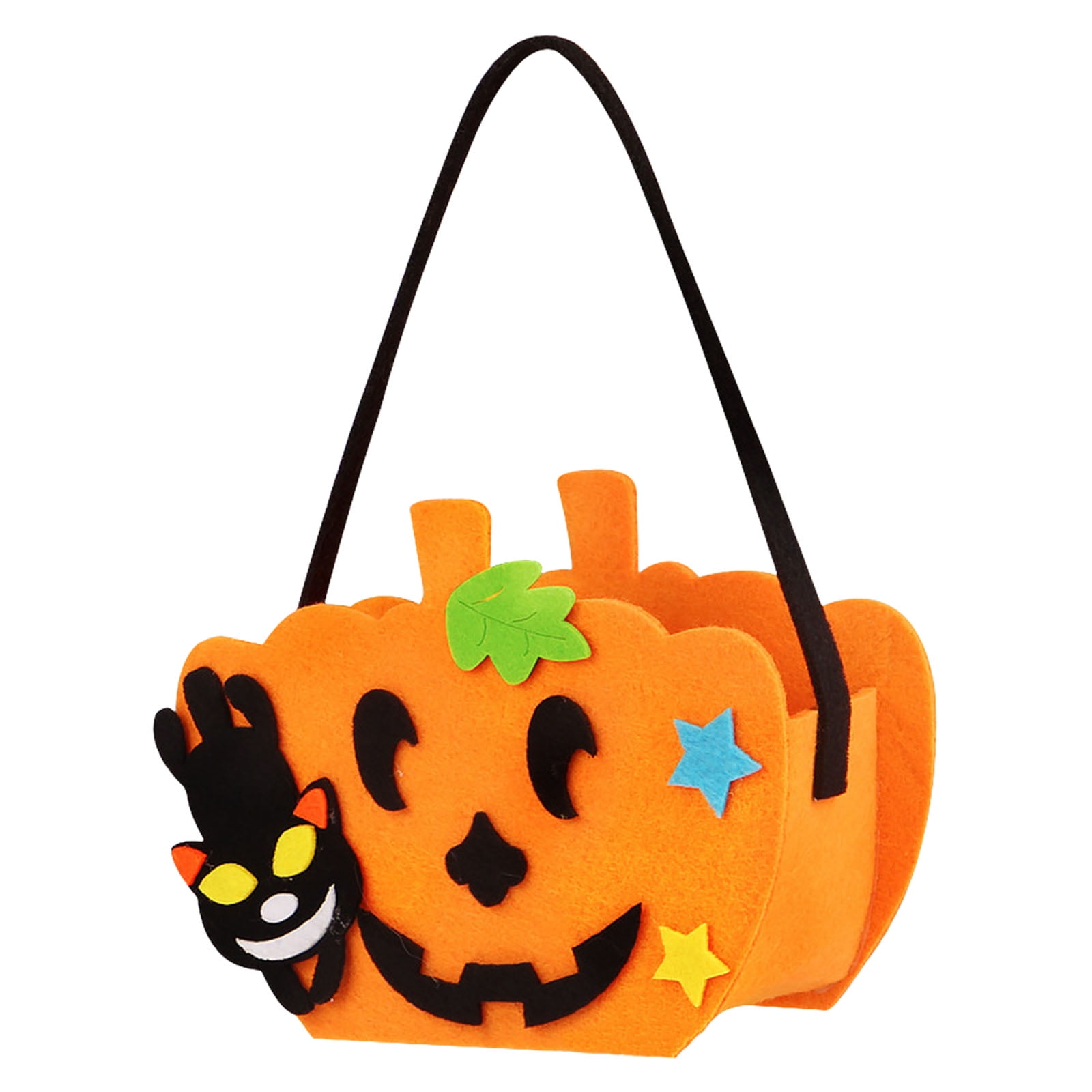 DIY Felt Trick or Treat Bags: Kids Craft Kit to Make Handheld Pumpkin ...