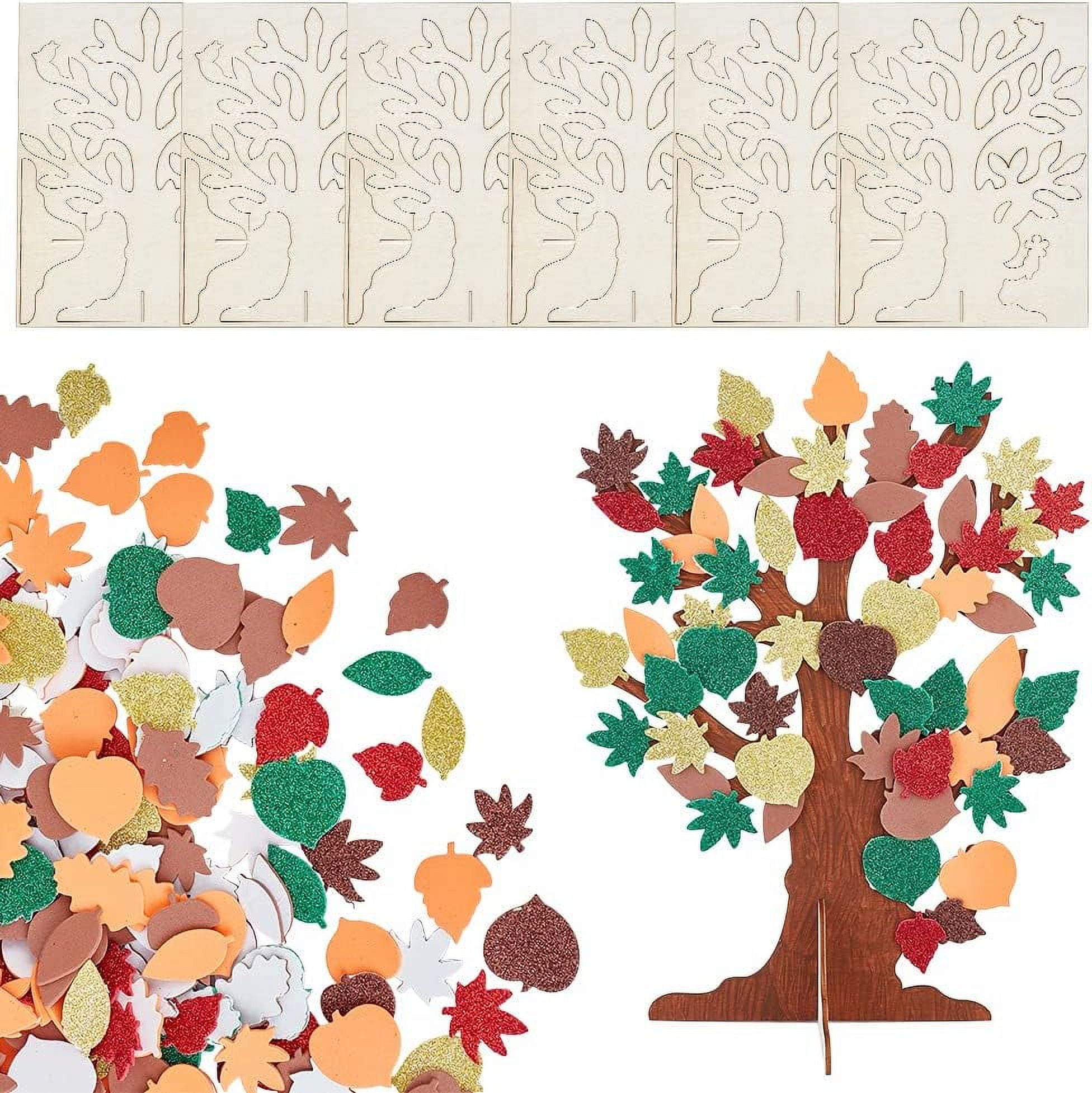 DIY Festive Display Sets including Leaf Foam EVA Sticker and 3D ...