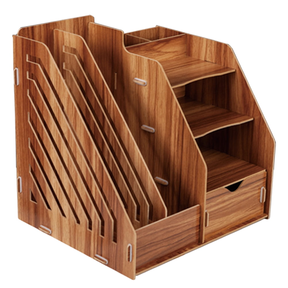 DIY File Holder Desktop Information Bookshelf Office Supplies File ...