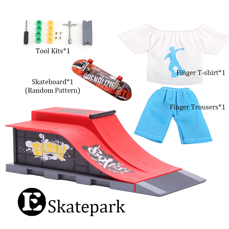 DIY Finger Skatepark 6-in-1 Set Professional Tech Practice Deck ...