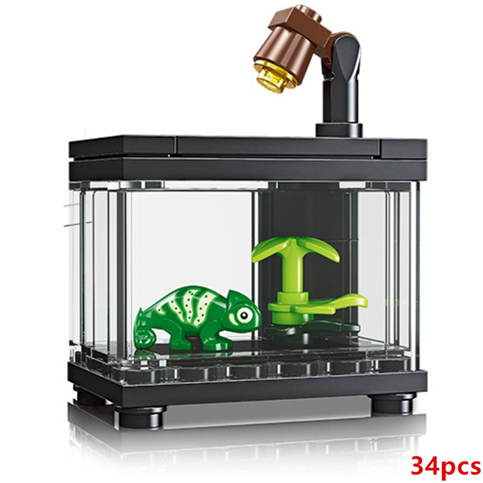 DIY Fish Tank Aquarium Turtle Lizard Lobster Clownfish Desktop Decoration Decorate Building ...