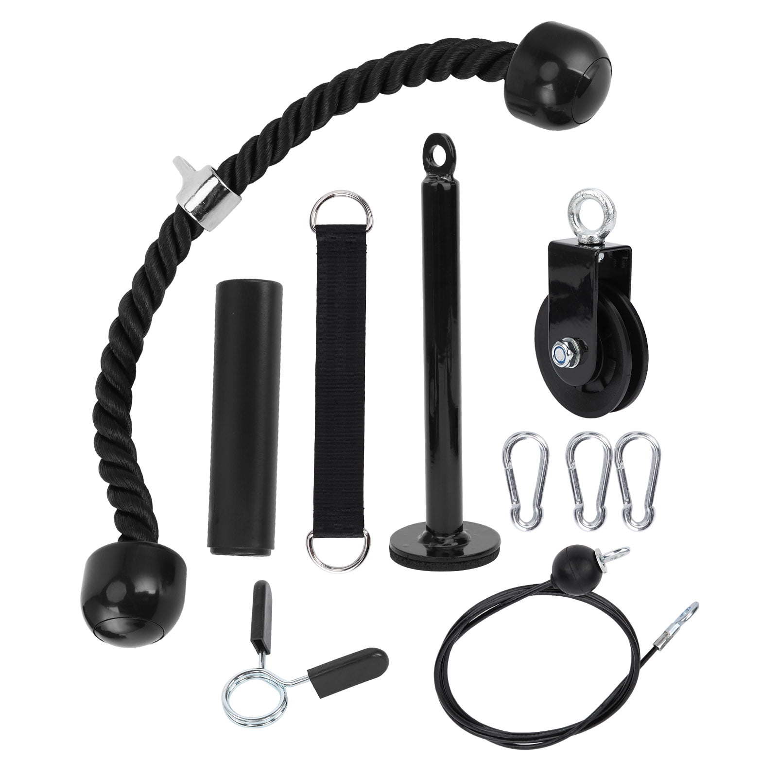 DIY Fitness Pulley System, Double End Pull Strap, Arm Triceps Strength ...