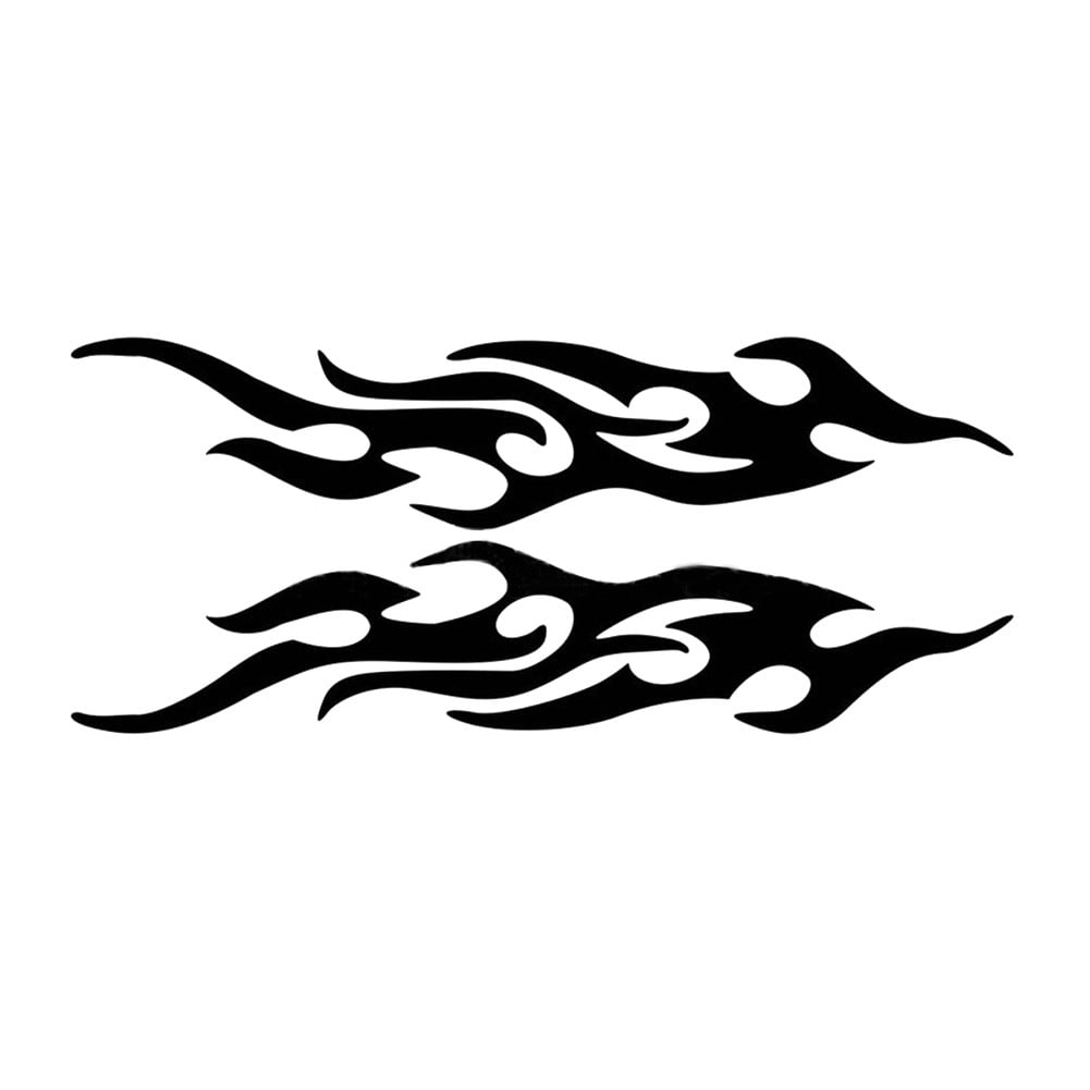 Diy Flame Vinyl Decal Sticker Waterproof For Car Motorcycle Gas Tank ...