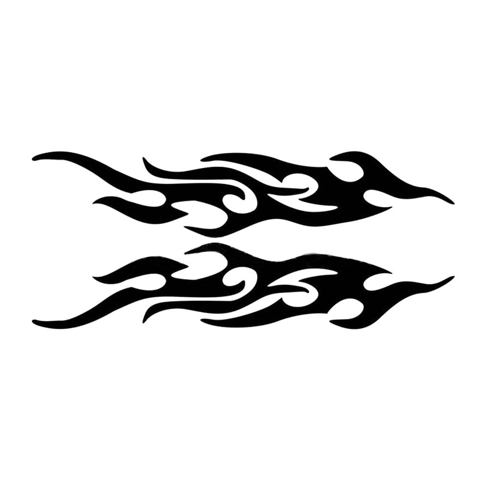 Diy Flame Vinyl Decal Sticker Waterproof For Car Motorcycle Gas Tank ...