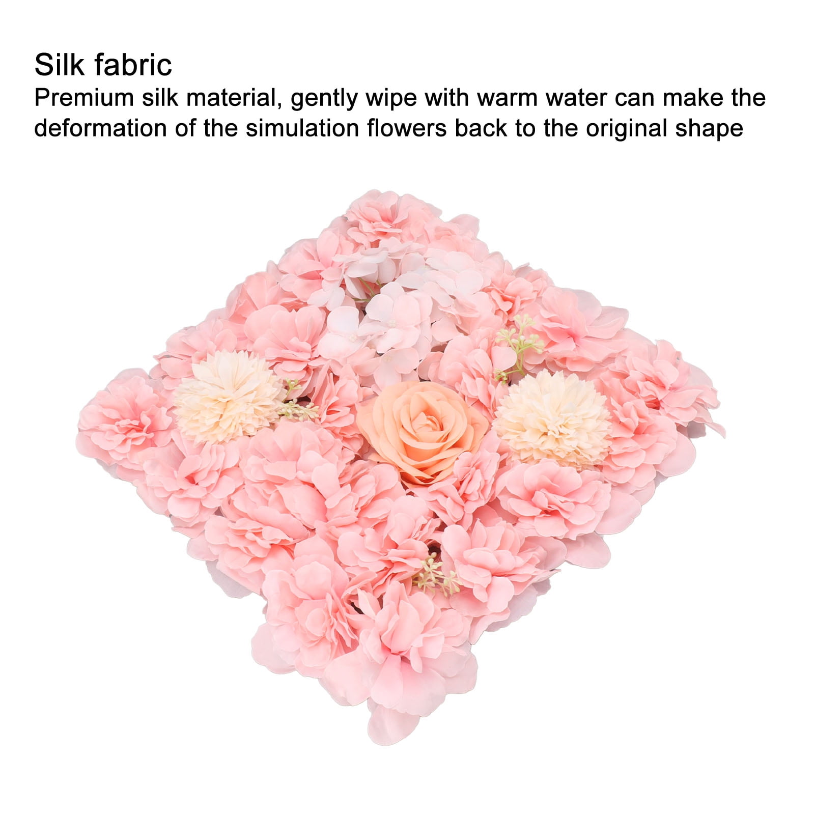 DIY Floral Backdrop, Artificial Rose Flower Wall Panel, Perfect For ...