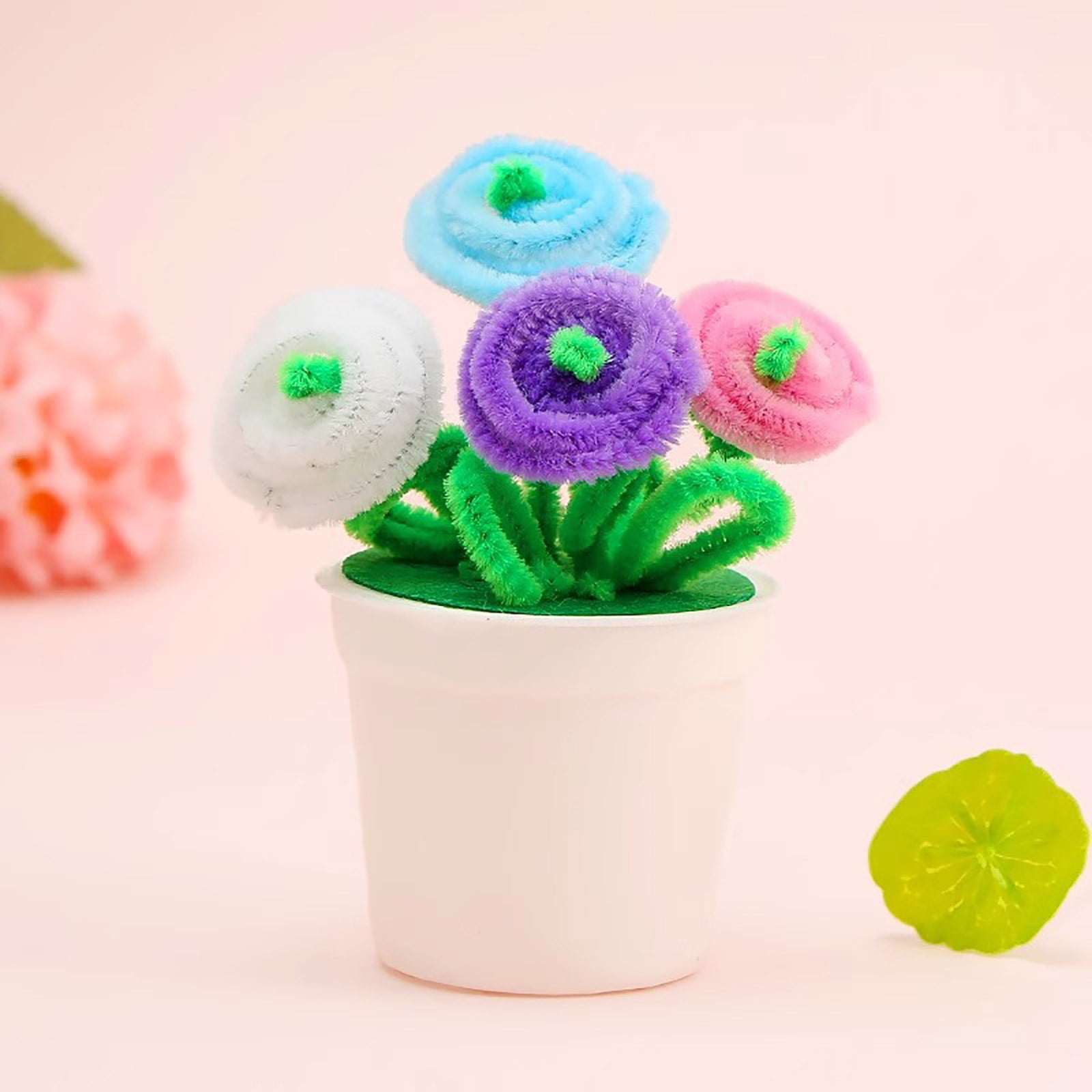 DIY Flower Arrangement Kit for Klds - Creative Craft Stick & Floral ...