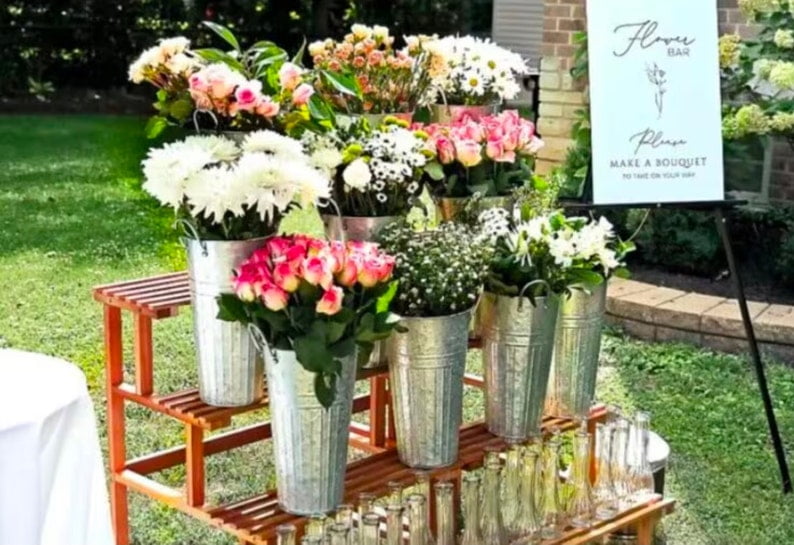 DIY Flower Bar Kit Bouquet Bar for Make Your Own Bouquet Station Bridal ...