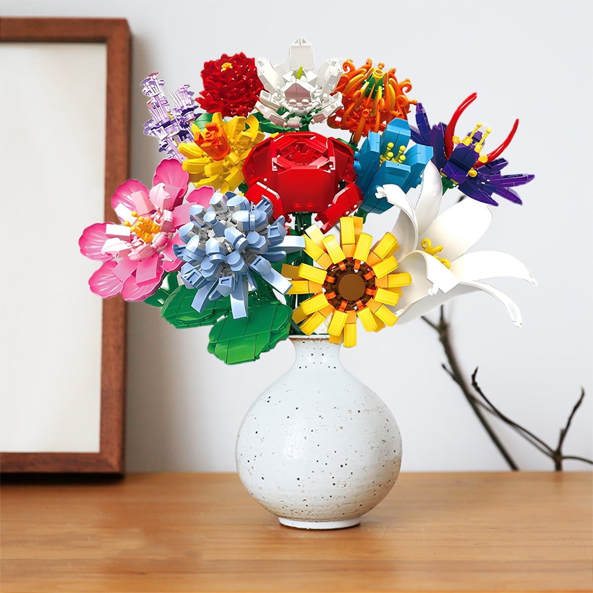 DIY Flower Bouquet Building Sets, Bouquet Botanical Building Blocks Toy ...