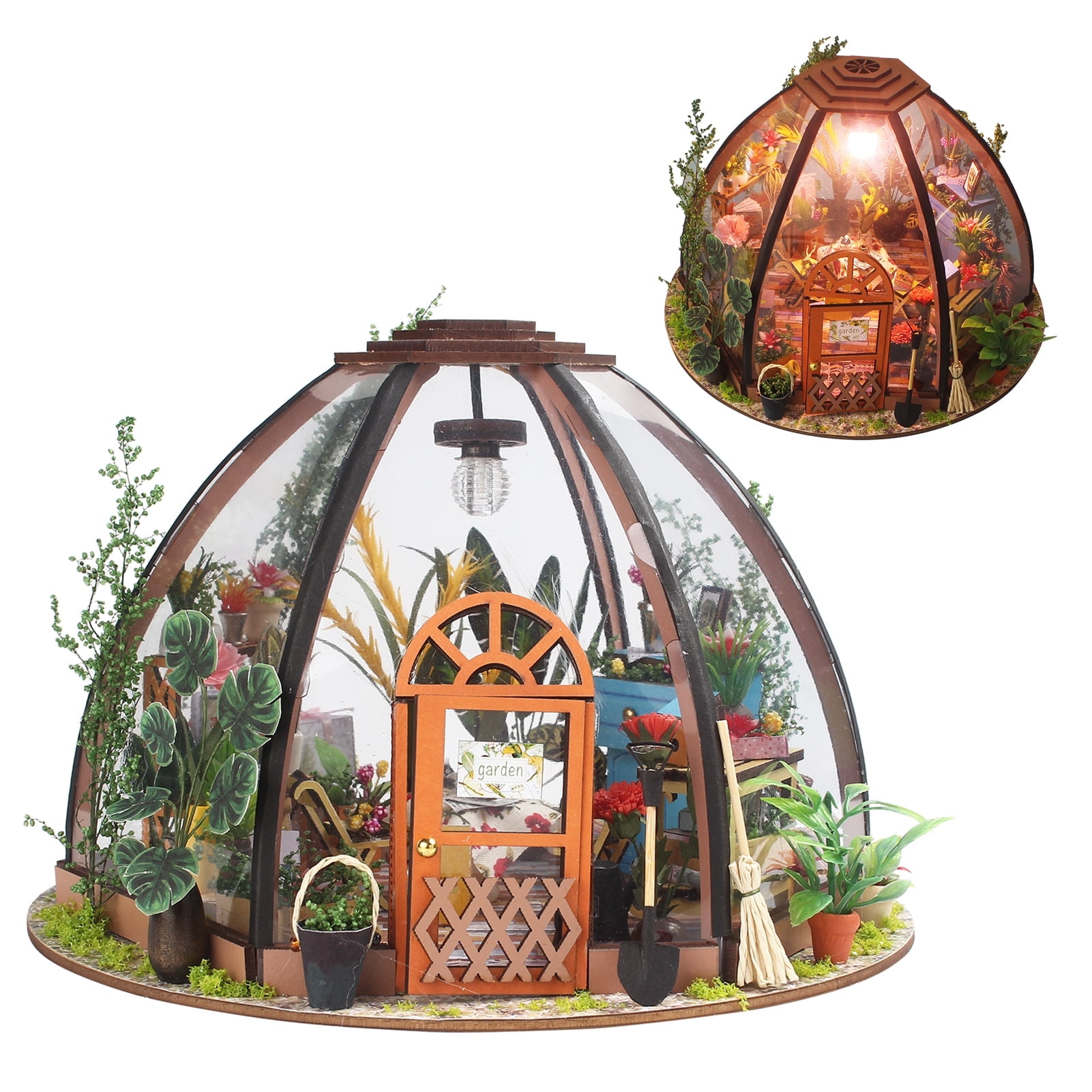 DIY Flower Room Model, Dollhouse DIY Miniature Room Kit Hand?Made ...