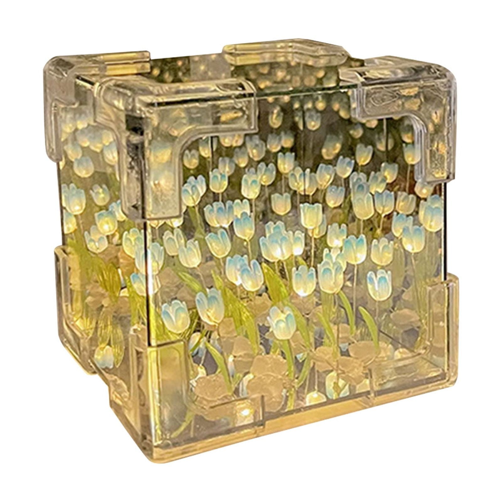 DIY Flower Sea Lamp for Birthdays/Graduation, Floral Night Lantern for ...