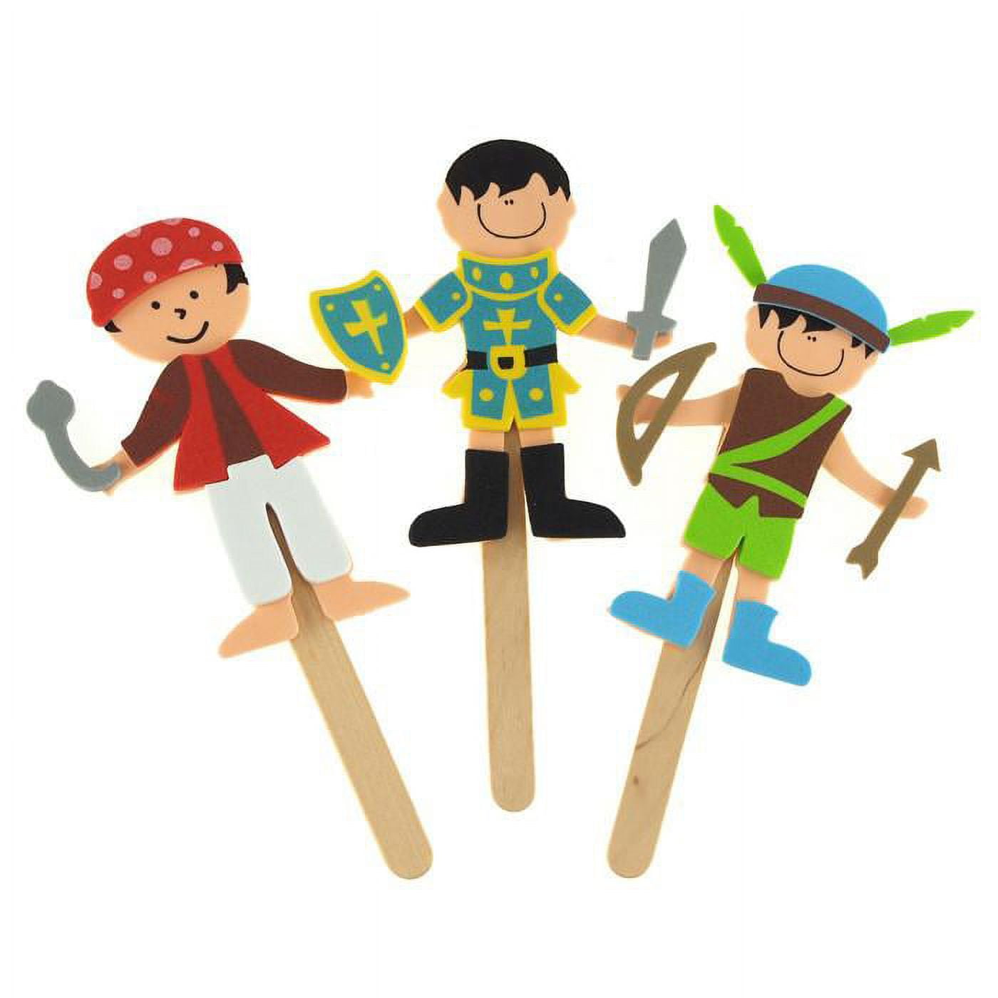 DIY Foam Character Stick Puppets - Storytime Legends - Walmart.com
