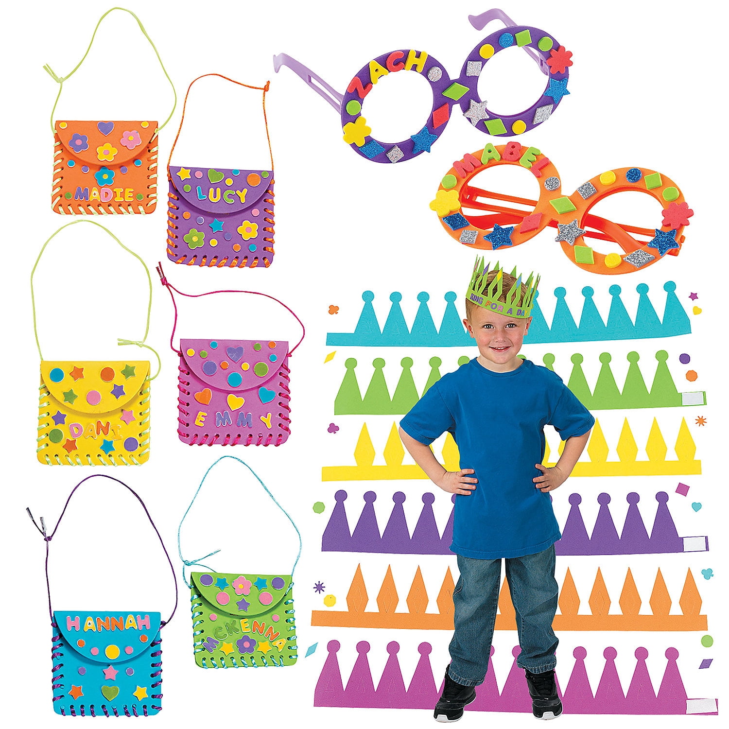 DIY Foam Dress Up Craft Kit 36 Pieces - Walmart.com